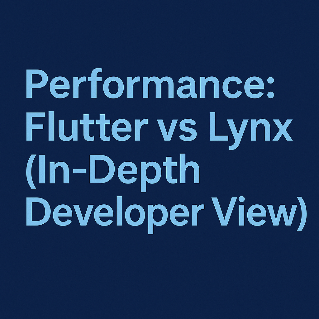 ⚙️ Performance: Flutter vs Lynx (In-Depth Developer View) | by Hemanth KV | JavaScript in Plain ...