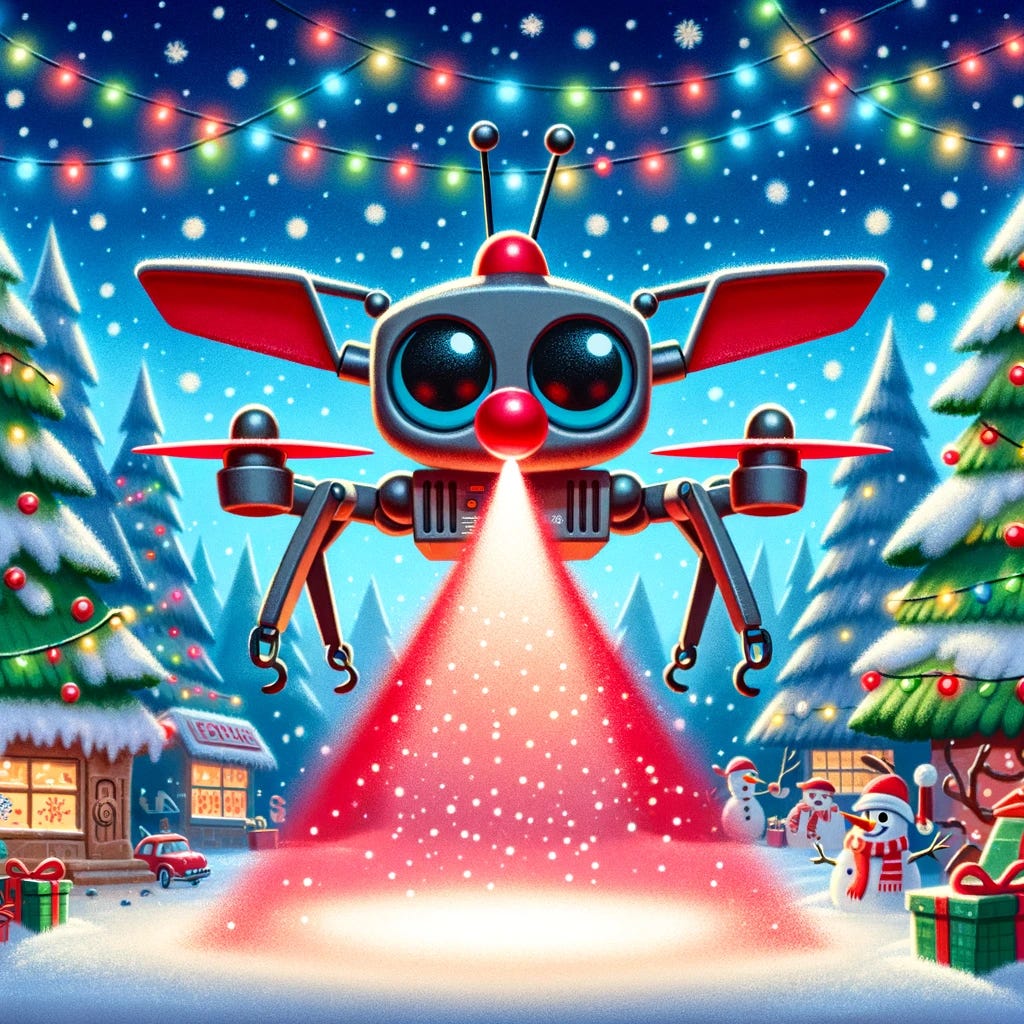 Rudolph the Red-Nosed Attack Drone | by J.J. Pryor | Bouncin’ and Behavin’ Blogs | Medium