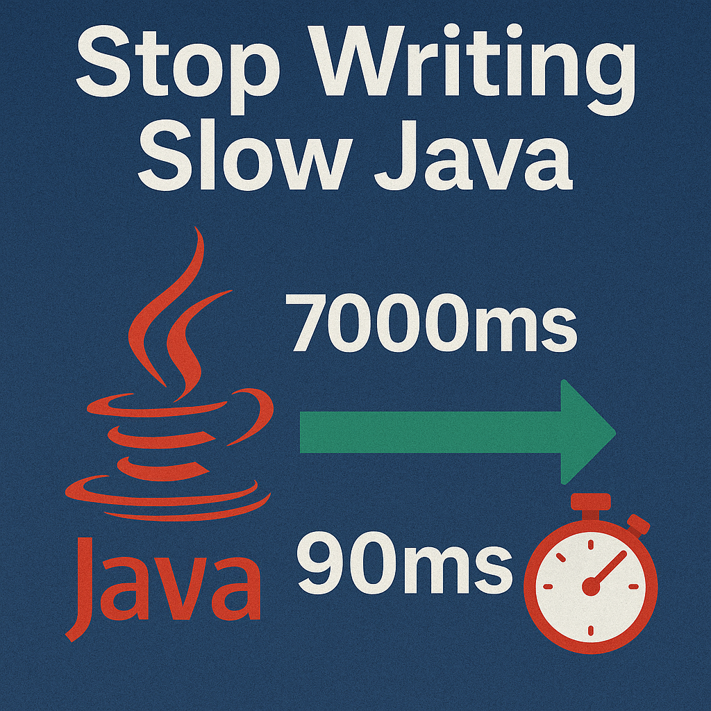 Stop Writing Slow Java: A 7000ms → 90ms Transformation | by Kushalburad ...