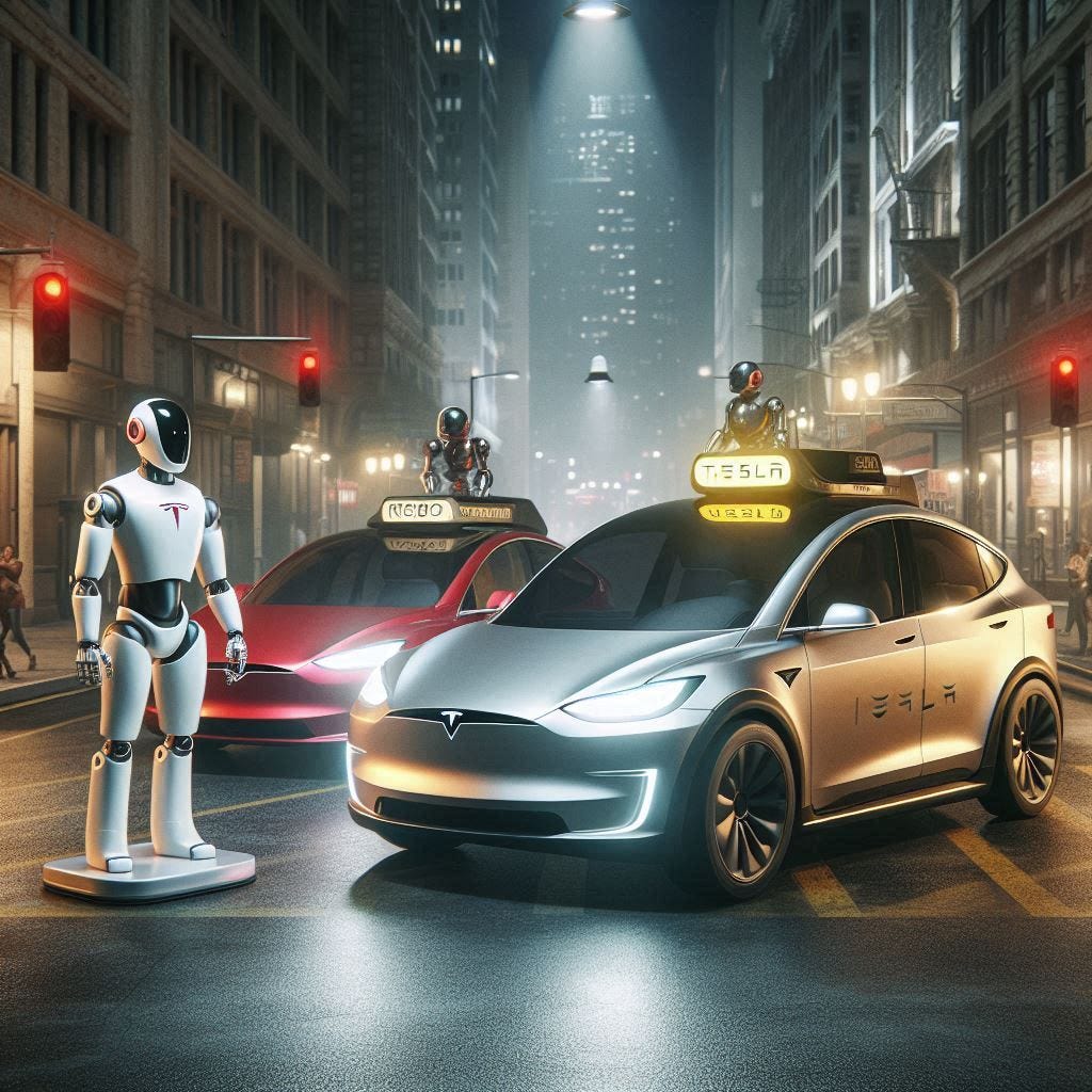 Robo Revolution — Tesla Unveils Robotaxi, Robovan, and Optimus Robots ...
