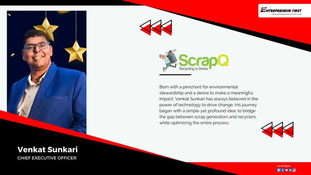 Unearthing a Sustainable Future: The Vision of Venkat Sunkari and ScrapQ. | by Entrepreneur ...