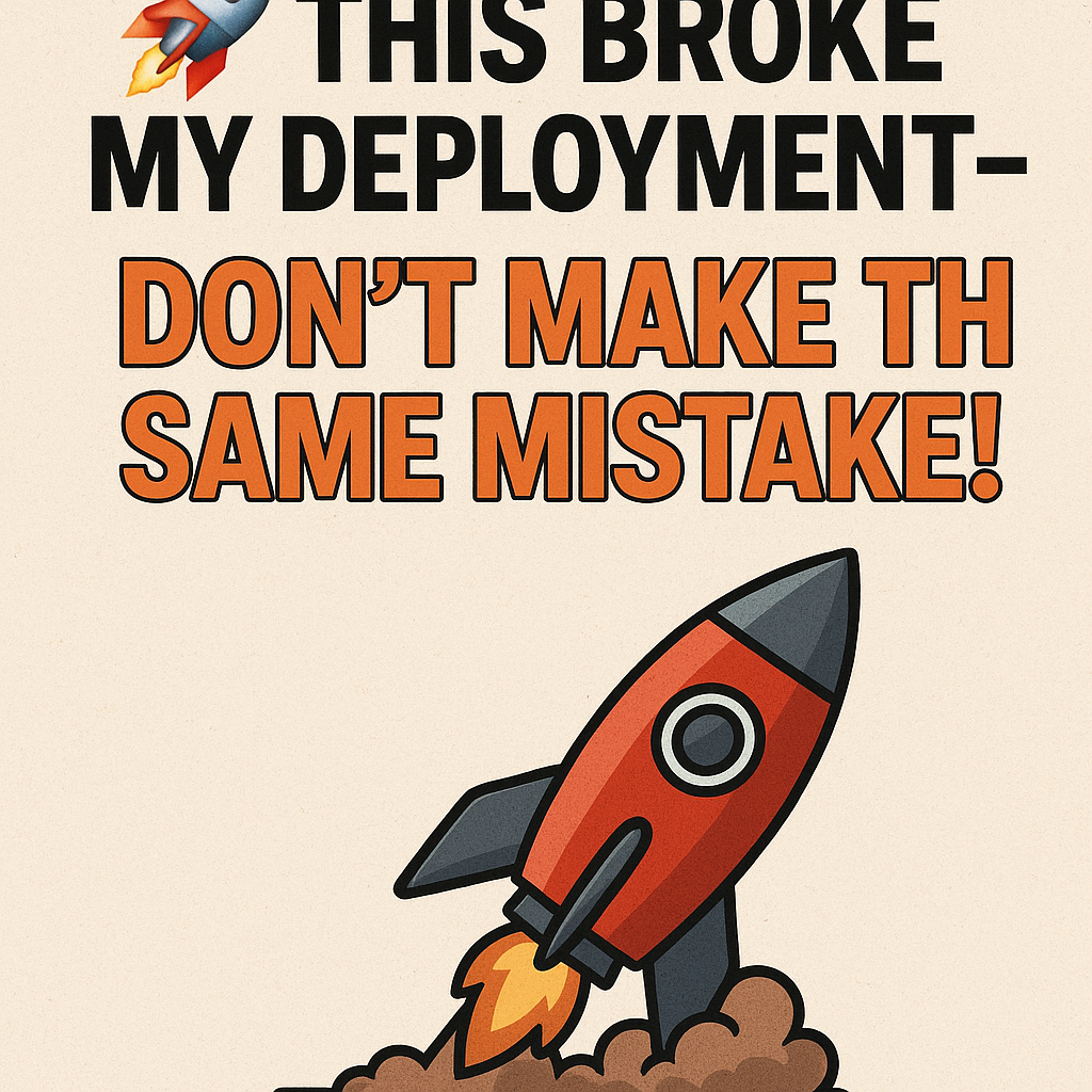 This Broke My Deployment — Don’t Make the Same Mistake! | by ...