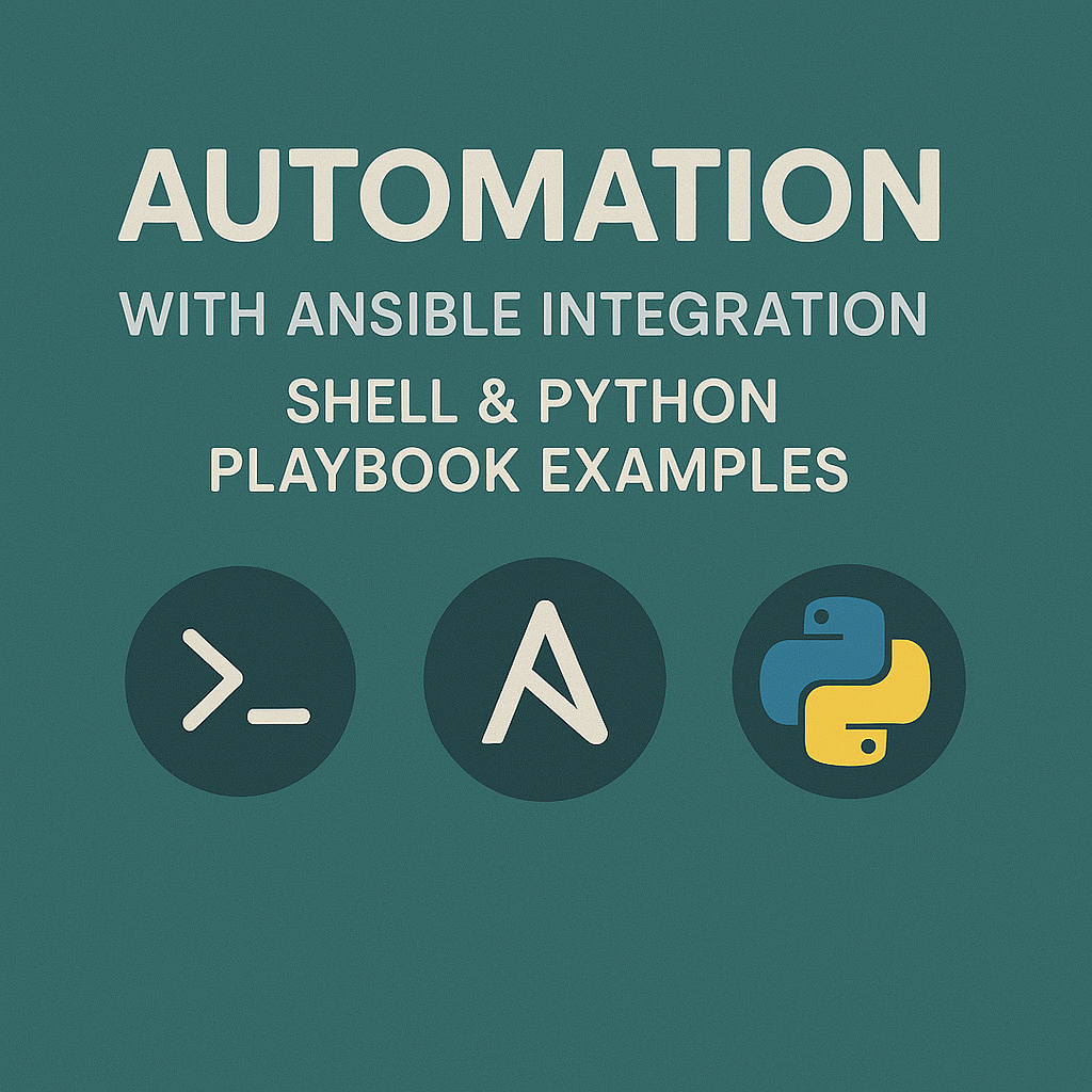 Automation With Ansible Integration Shell And Python Playbook Examples 