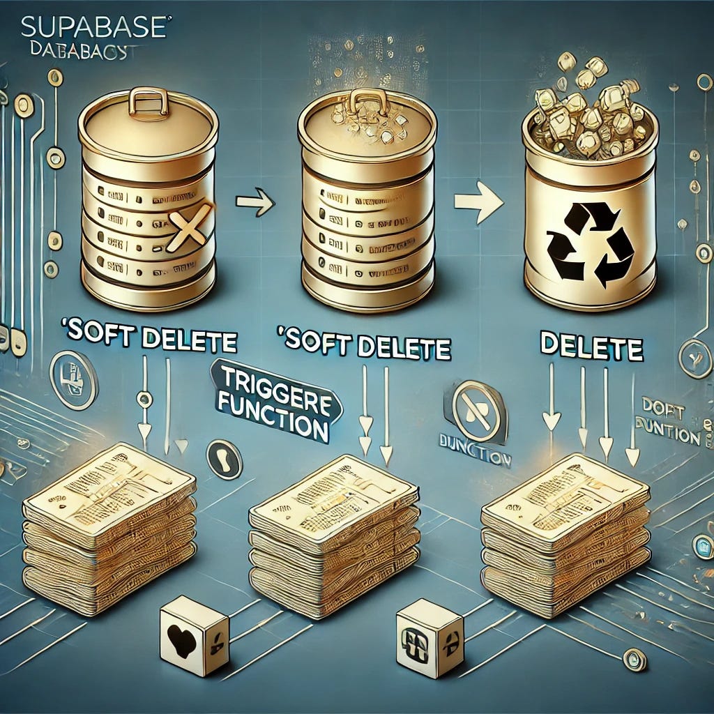 Supabase Trigger Function To Delete And Soft Delete Auth Users And