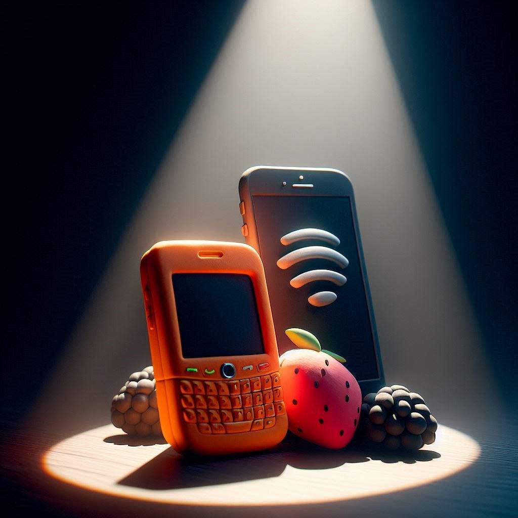 Intersection of S-Curves and Disruption: BlackBerry vs. Smartphones | by Naresh Sekar | Medium