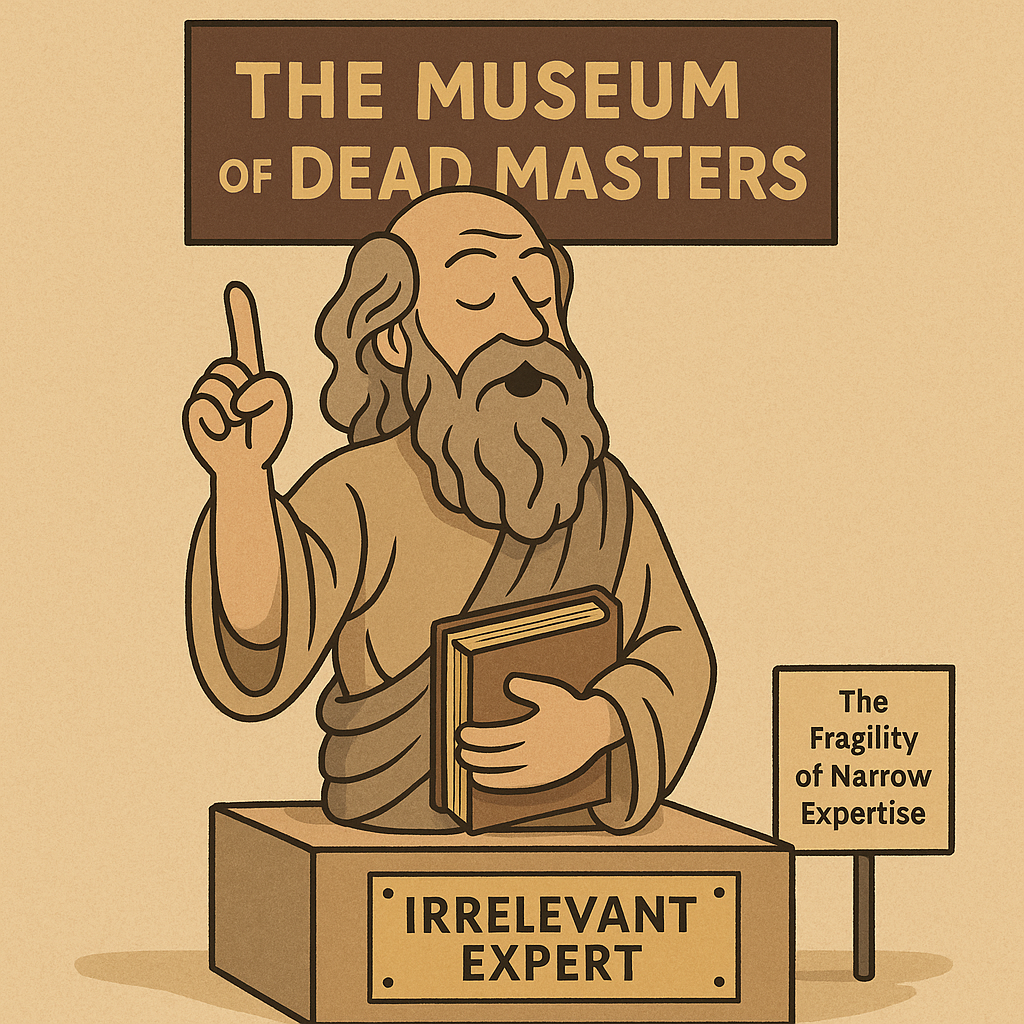 🤯🪦The Museum of Dead Masters: How Expertise Becomes a Delusion | by Kavita Jadhav | Medium