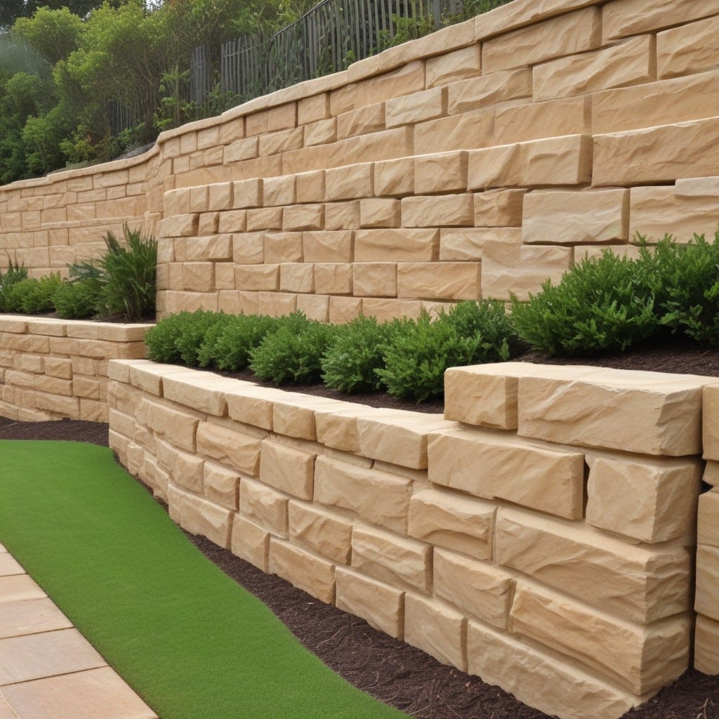 Enhance Your Outdoor Space with Stunning Sandstone Retaining Walls on ...