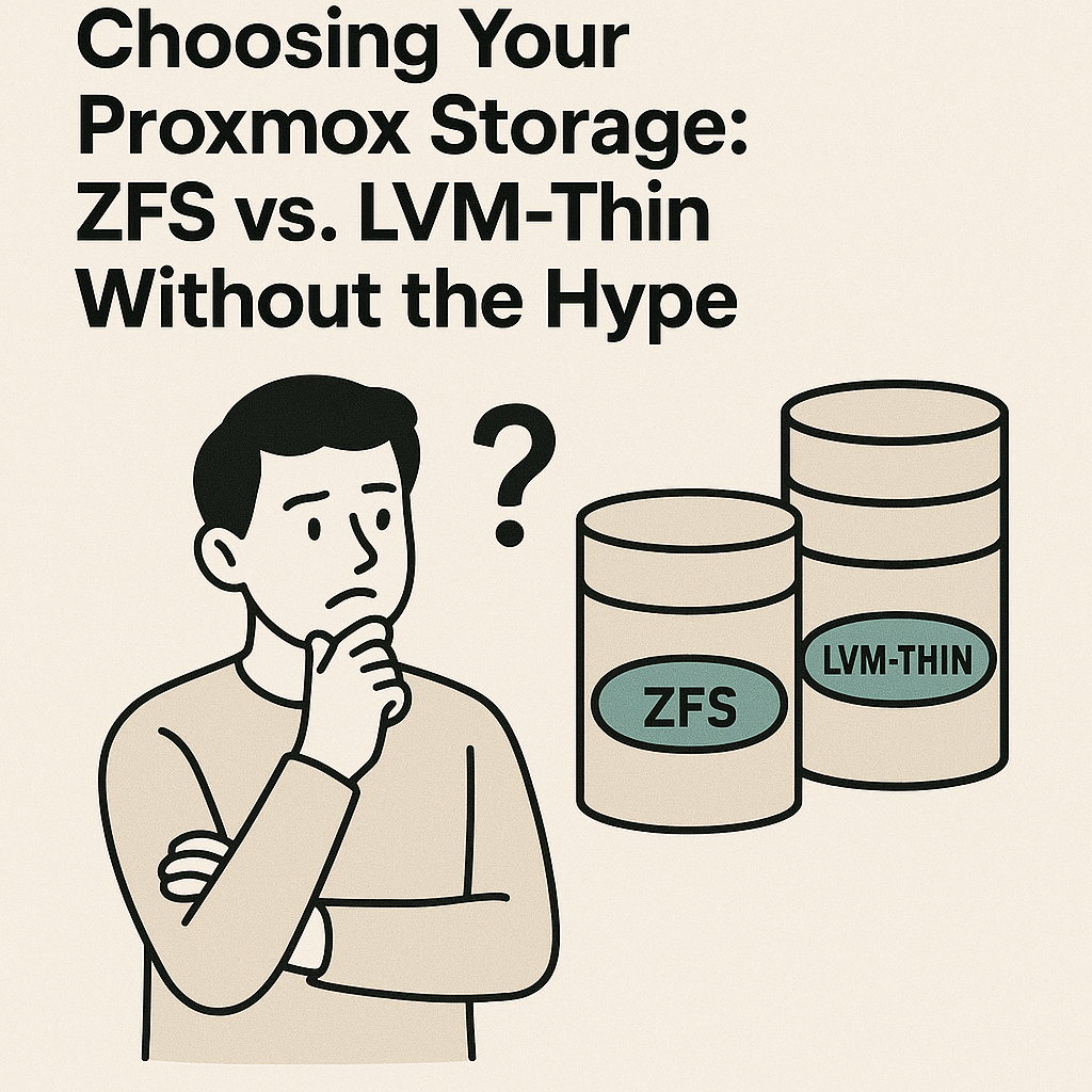 Choosing Your Proxmox Storage: ZFS vs. LVM-Thin Without the Hype | by ...