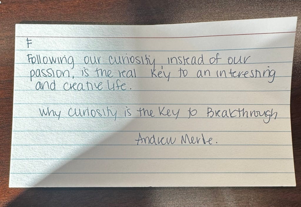 F- Follow your passion? Or maybe something else? | by susan haven | Ho ...