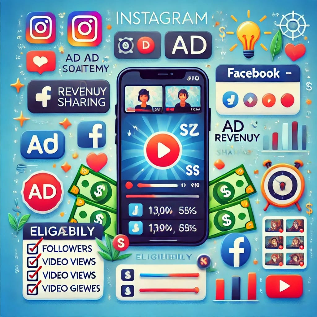 📈 How to Qualify for Ad Revenue Sharing on Instagram and Facebook 📈 ...