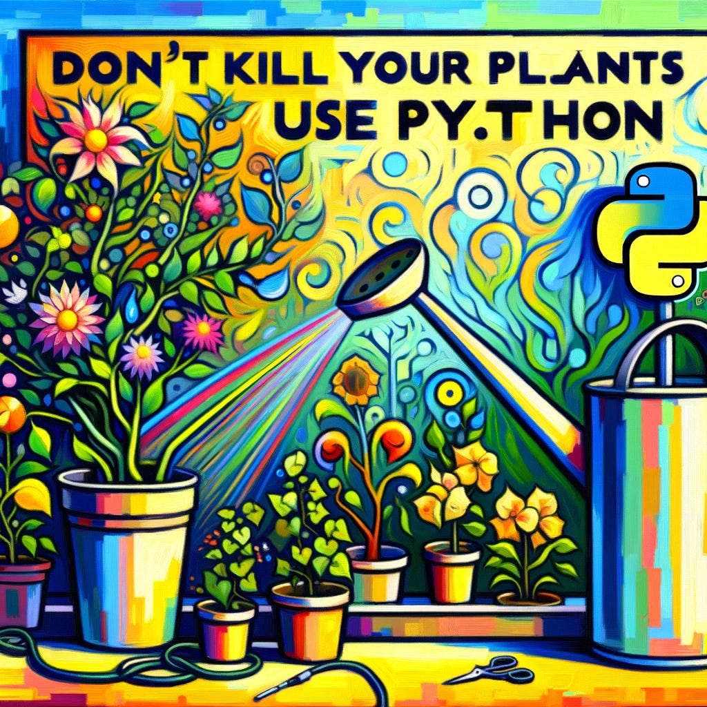 Don’t kill your plants, use Python | by Jesse | Python in Plain English