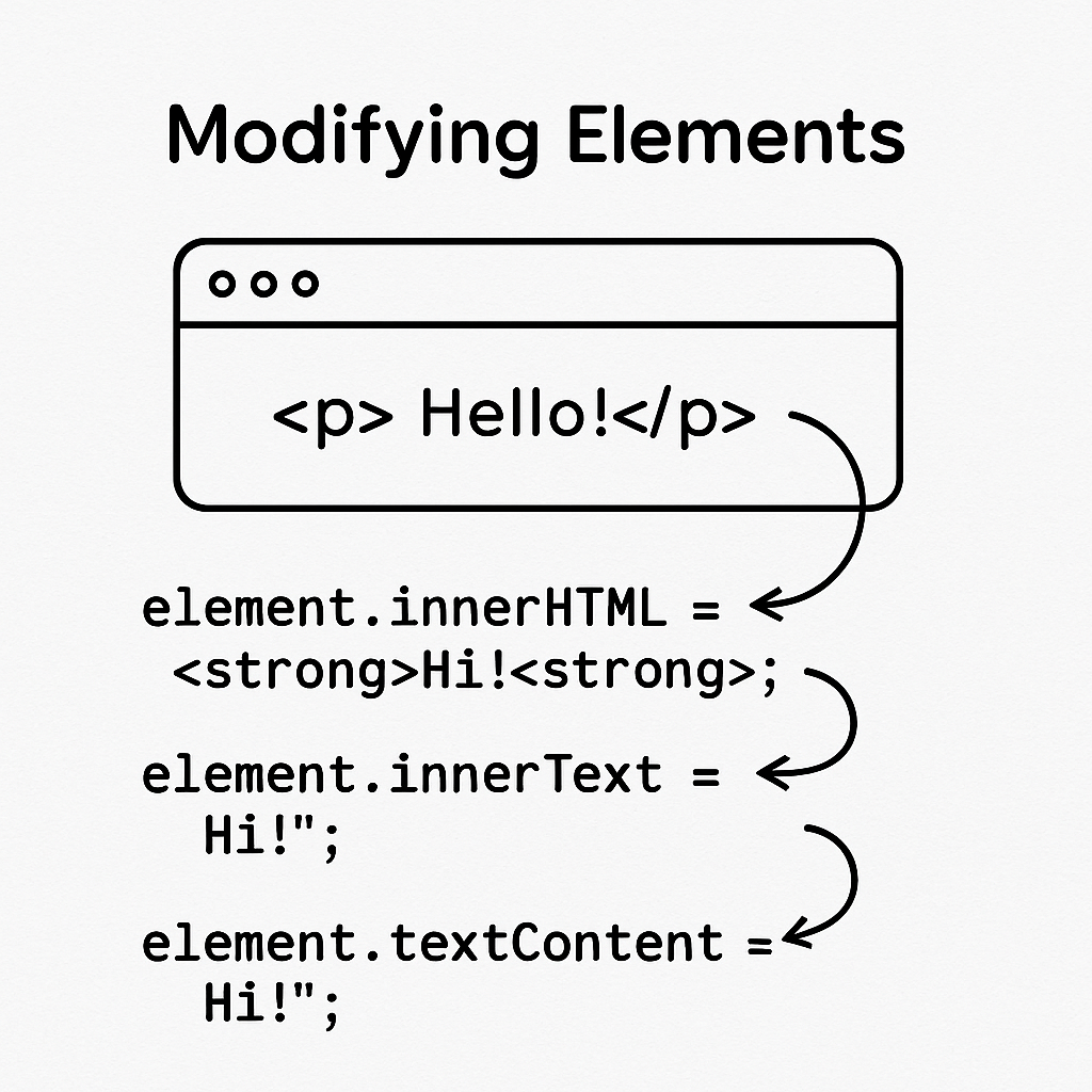 DOM Demystified — Part 3: Modifying Elements with Confidence | by Guo ...