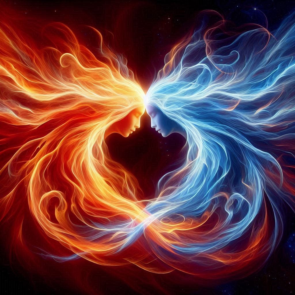 Soul Connection Through the Eyes. The concept of a soul connection ...