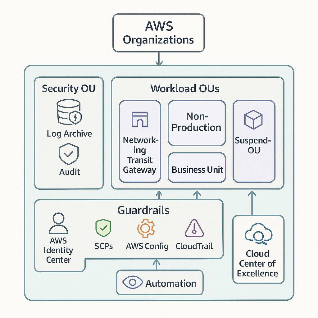 Architecting an Enterprise-Scale AWS Landing Zone: Governance, Guardrails, and Multi-Account ...
