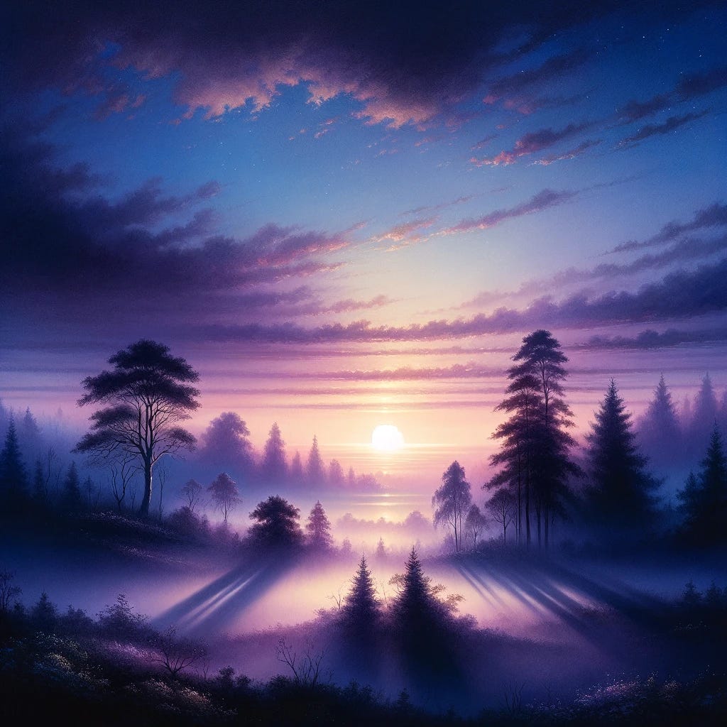 Haiku — 0079: Twilight. Between the sun, the moon, and stars. | by Aswath | Haiku By Day | Mar ...