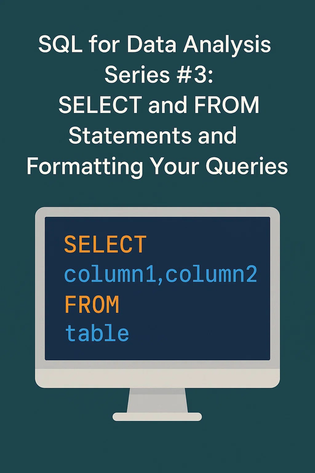 SQL for Data Analysis Series #3: SELECT and FROM Statements and Formatting Your Queries | by ...