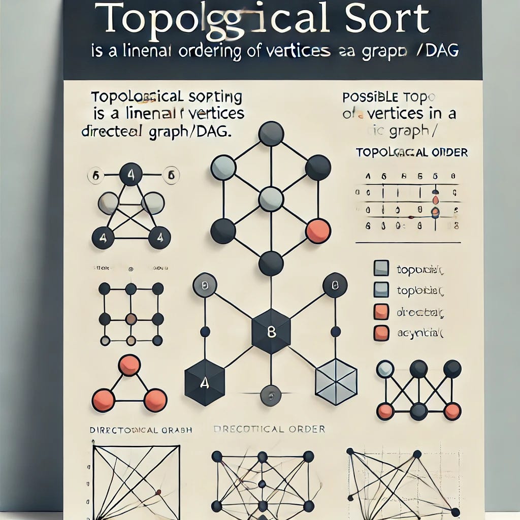 Topological sort. Topological sorting is an algorithm… | by Sairaj | Medium