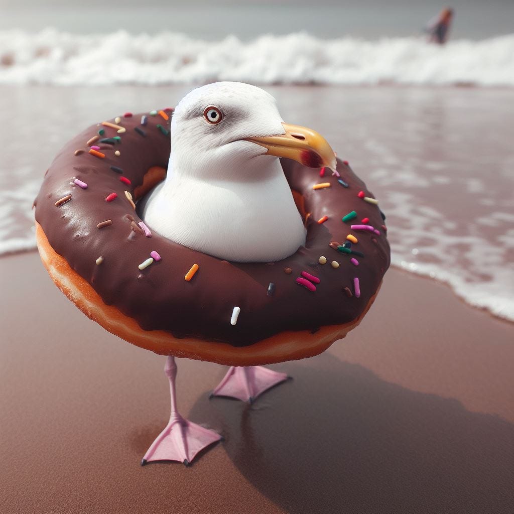 Jonathan Seagull. And the chocolate donut | by Harry Hogg | Fiction ...