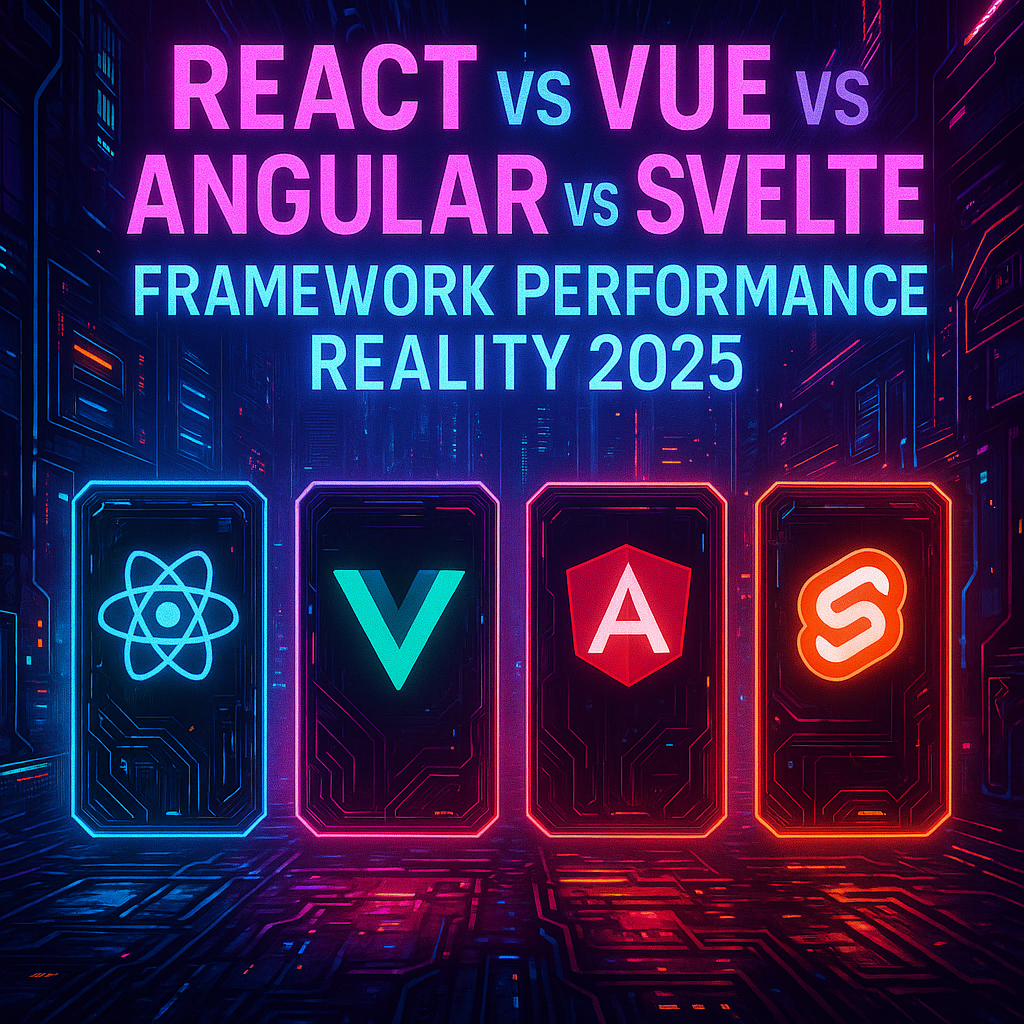 React vs Vue vs Angular vs Svelte: Framework Performance Reality 2025 ...