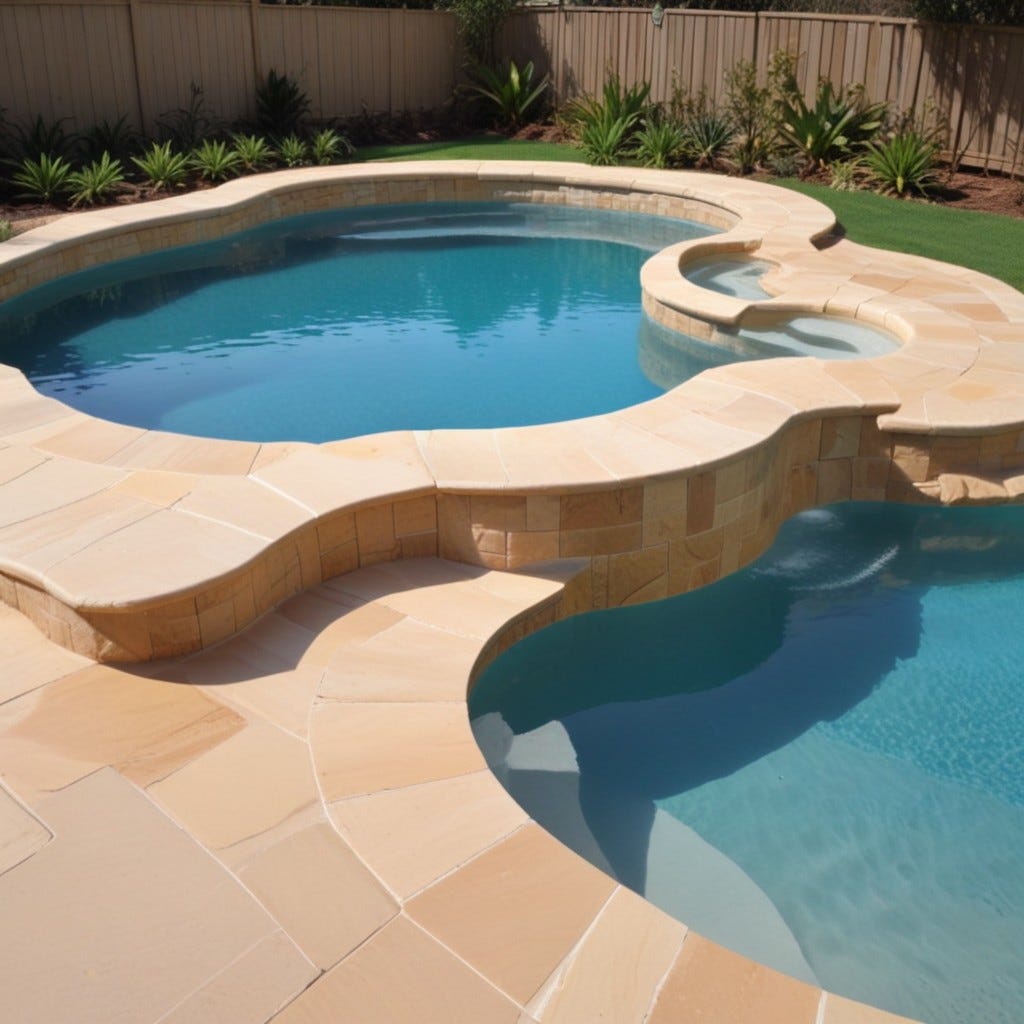 Unveiling the Epitome of Luxury Living: Sandstone Pool Copping Sunshine ...