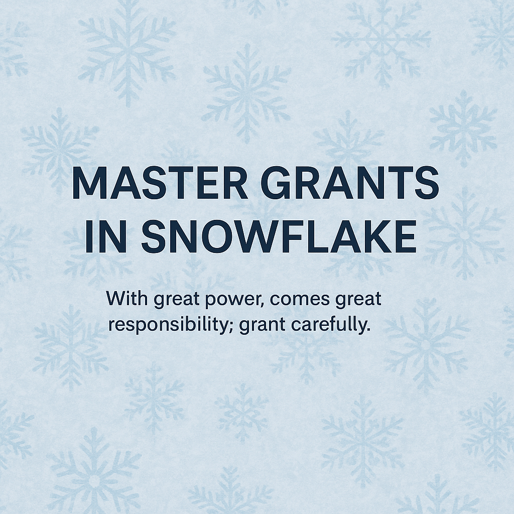 Mastering Grants in Snowflake: A Complete Guide to Role-Based Access ...