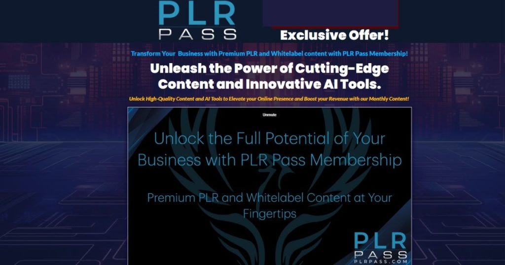 PLR Pass Membership Review: Unlock High-Quality PLR Content & AI Tools ...