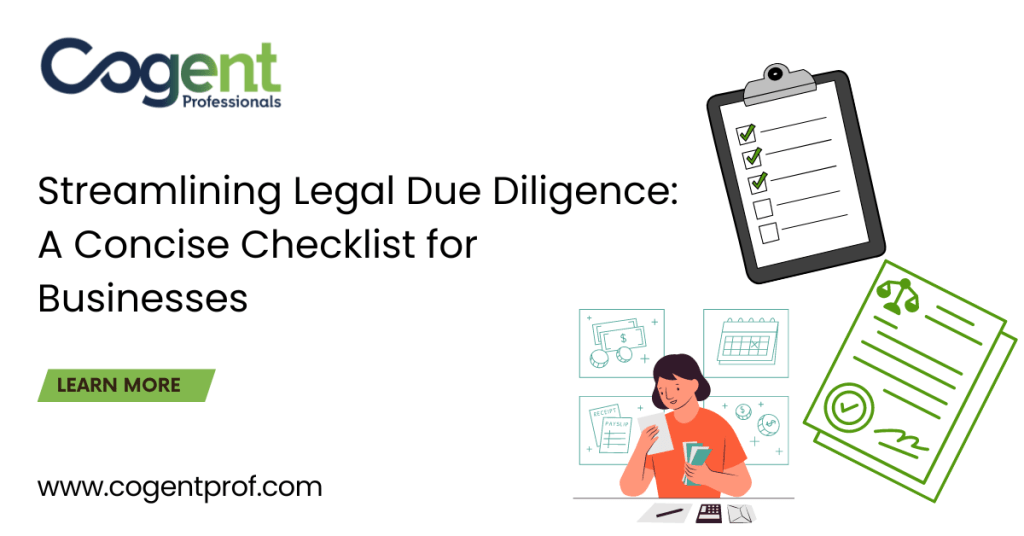 Streamlining Legal Due Diligence: A Concise Checklist for Businesses ...