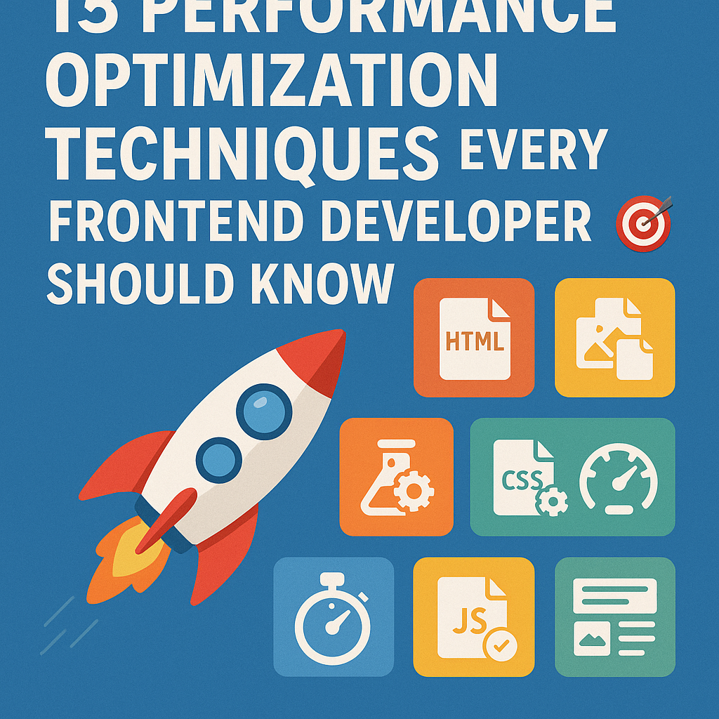 🚀 13 Performance Optimization Techniques Every Frontend Developer Should Know 🎯 | by ...