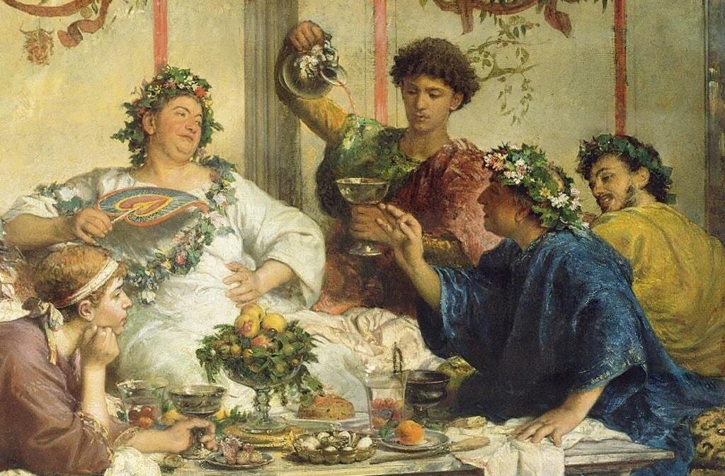 Why Did the Ancient Romans Eat While Reclining? | by SPQR | Ancient ...