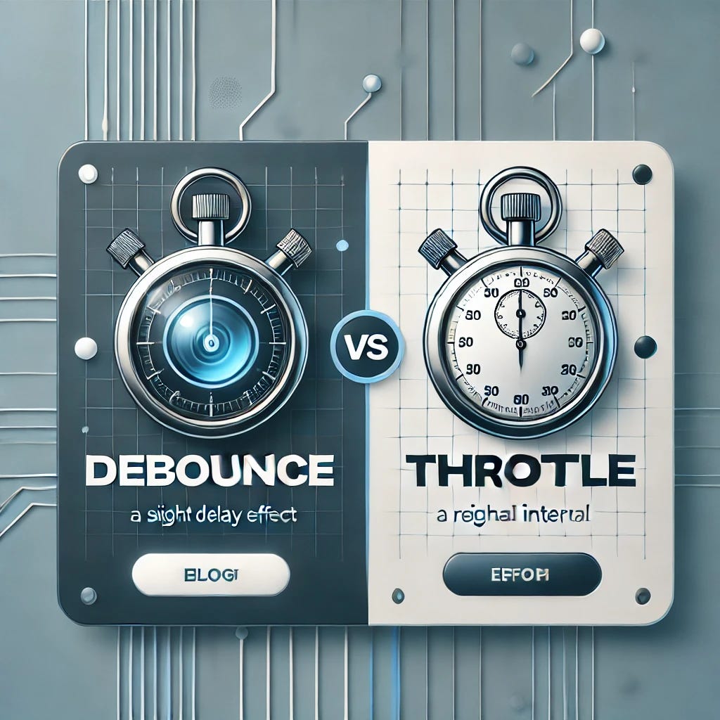 Debounce vs Throttle: Understanding the Difference in Web Performance Optimization | by Bale ...