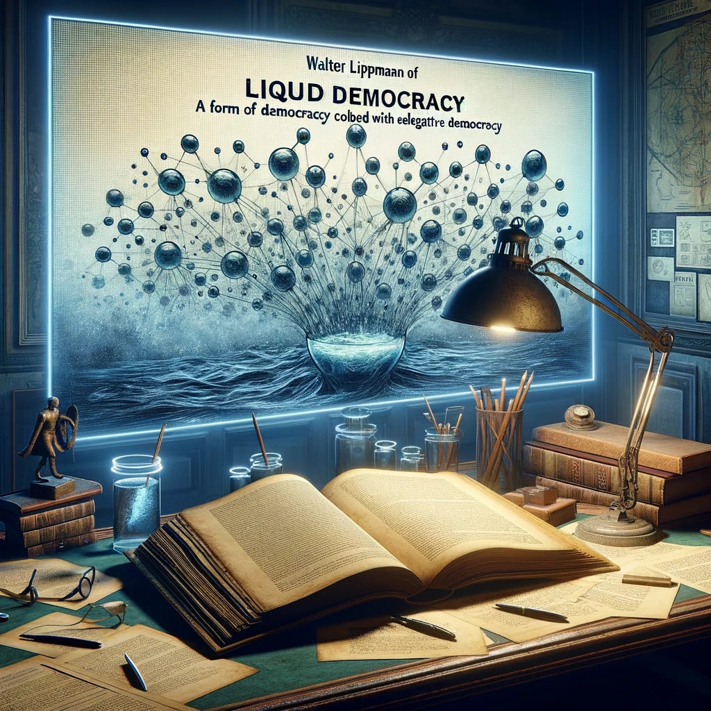 Similarities between liquid democracy and Walter Lippman’s criticism of representative democracy ...