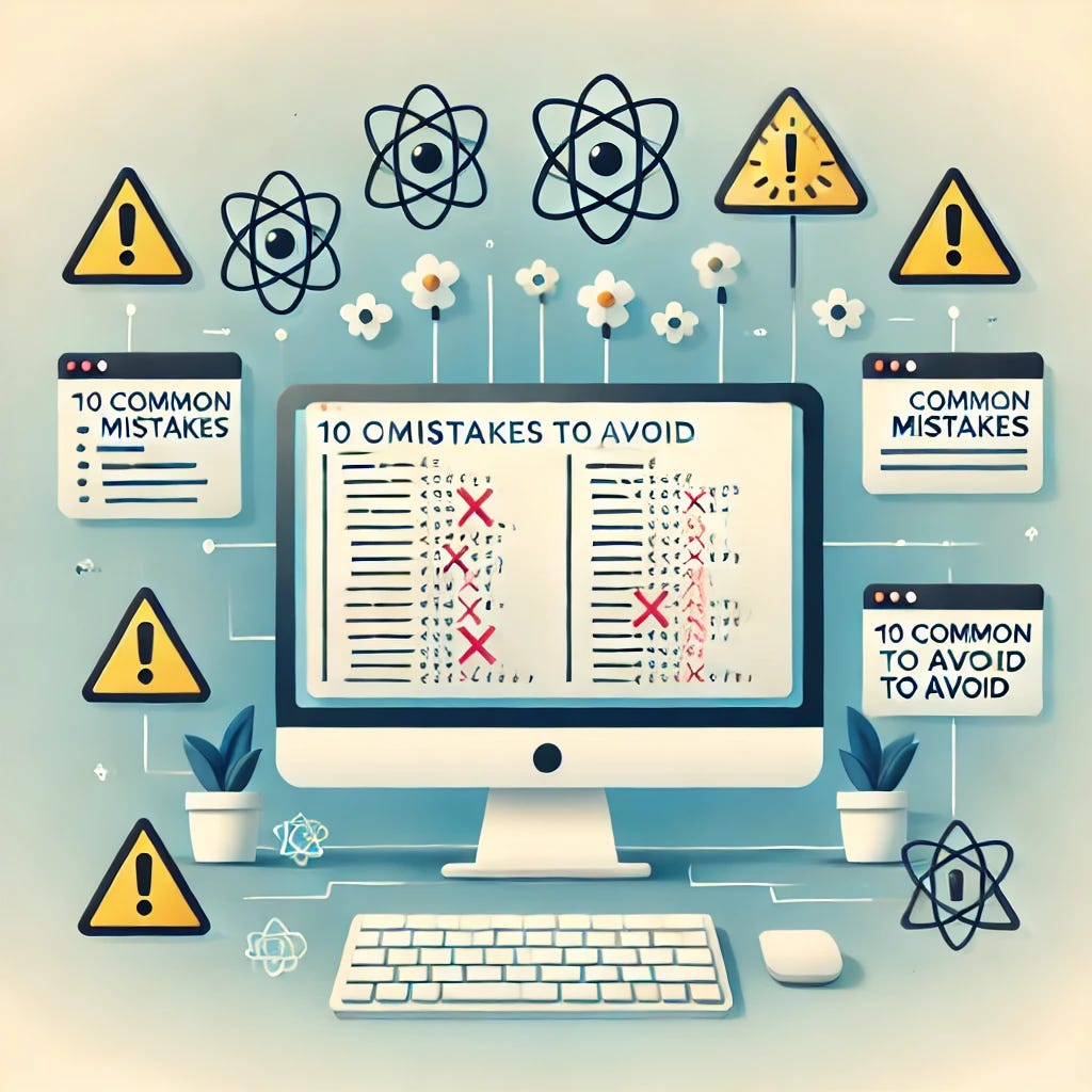 10 Common Mistakes To Avoid In React By Codebyumar Javascript In
