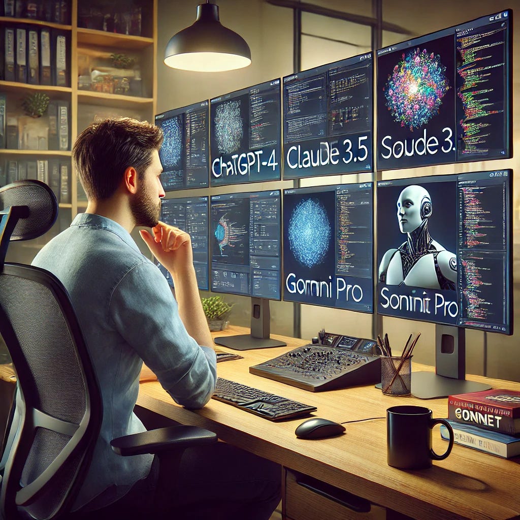 A Developer’s Guide to the Top AI Tools: ChatGPT-4, Claude 3.5, Sonnet, Gemini Pro, and Copilot ...