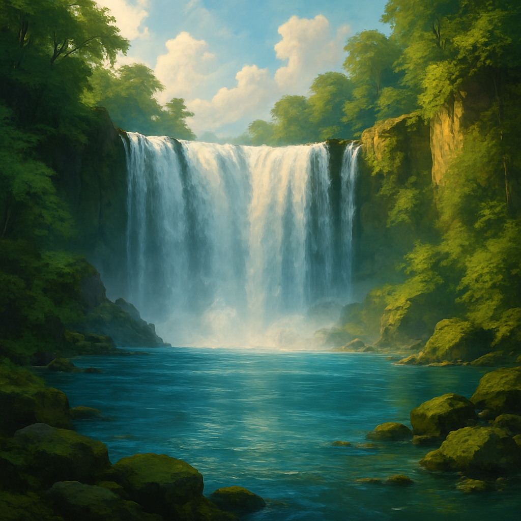 Ashiqul Arefin — Waterfall. “Poem and art created by Ashiqul… | by Ashiqul Arefin | Jul, 2025 ...
