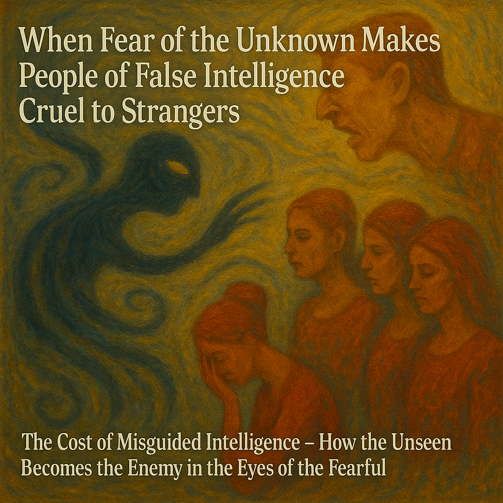 When Fear of the Unknown Makes People of False Intelligence Cruel to ...
