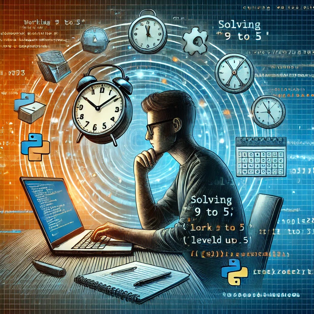 Solving ‘Working 9 to 5’ in Python: The Problem That Leveled Up My Coding Skills | by Guo Ming ...