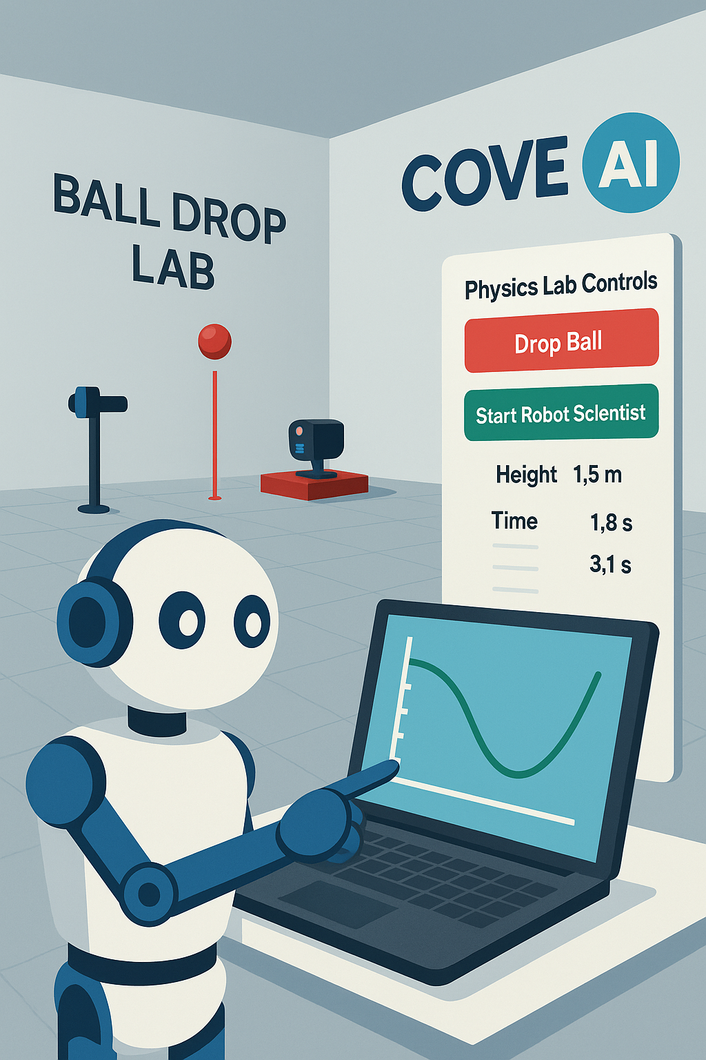 🧪 I Built a Virtual Physics Lab with a Robot Scientist Using Cove AI 🤖 ...