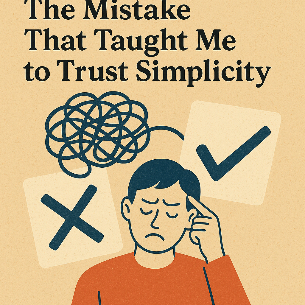 The Mistake That Taught Me to Trust Simplicity | by Kushagra Pandya ...
