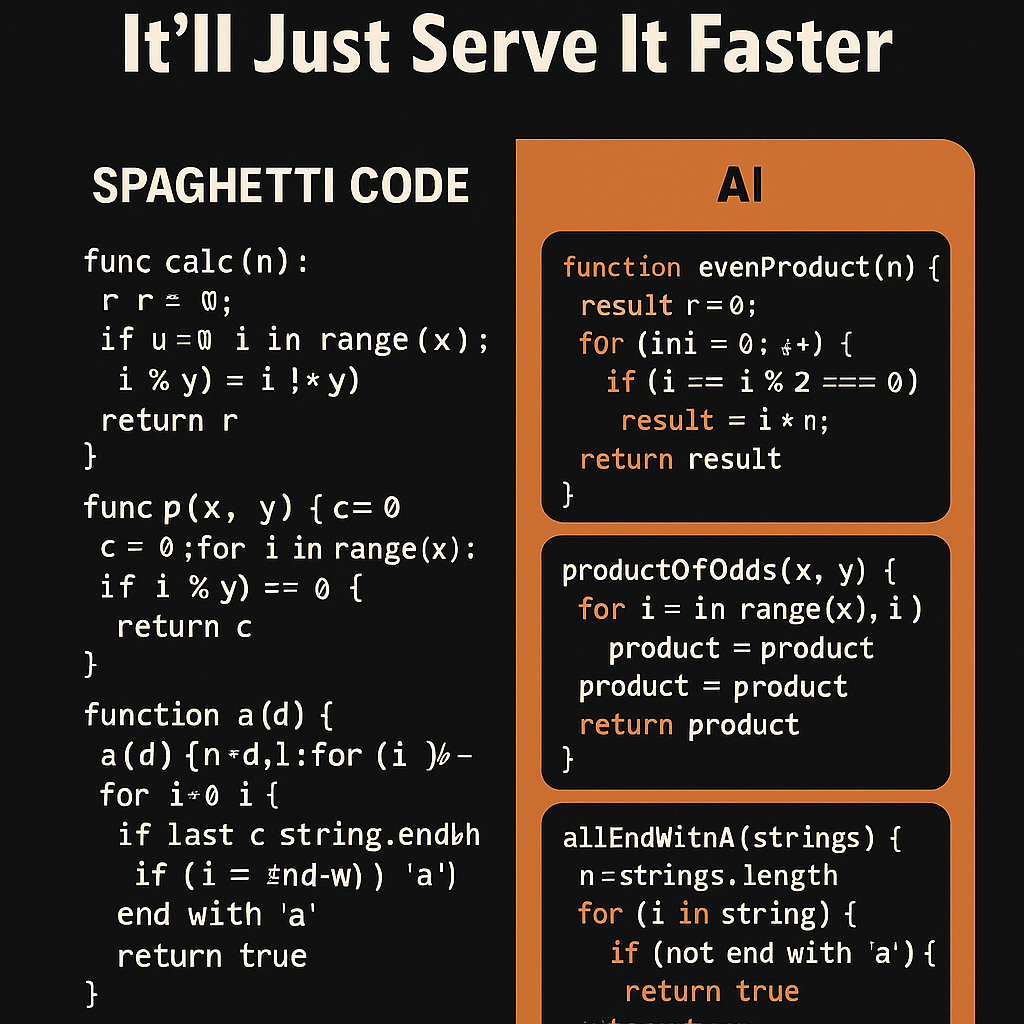 AI Won’t Fix Your Spaghetti Code — It’ll Just Serve It Faster 🍝⚡ | by Yassine Ramzi | T3CH | Medium