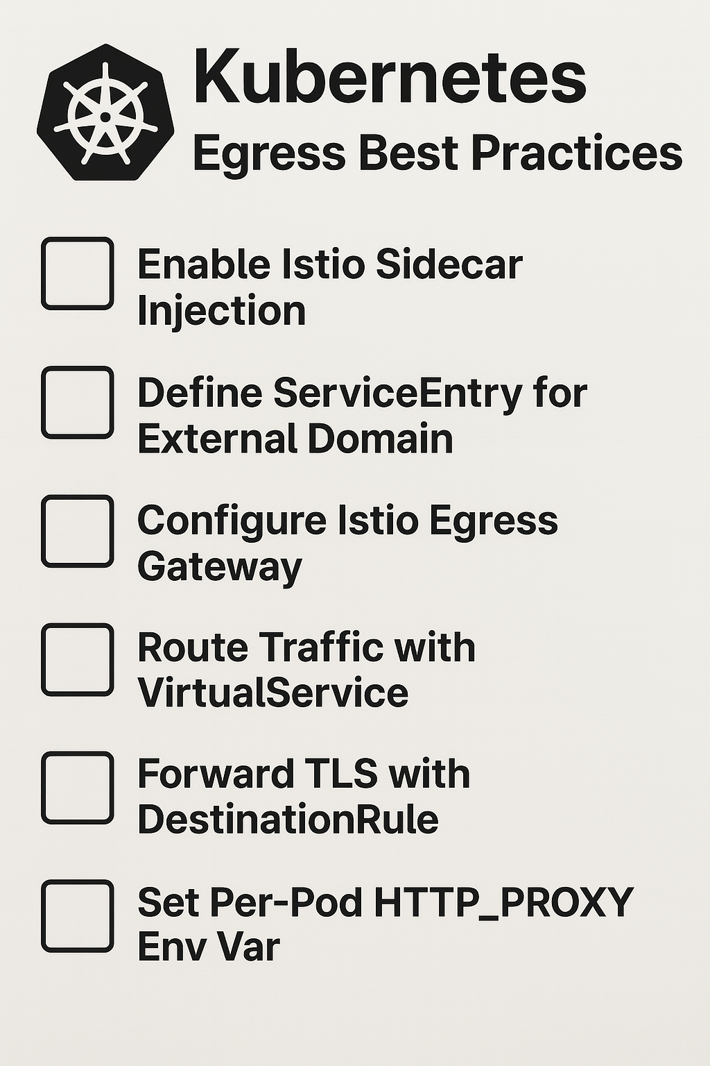 How to Route Kubernetes Egress Traffic Through a Proxy Using Istio ...