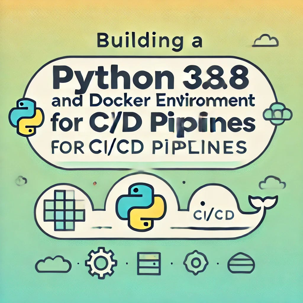 Building a Python 3.8 and Docker Environment for CI/CD Pipelines | by PI | Neural Engineer | Medium