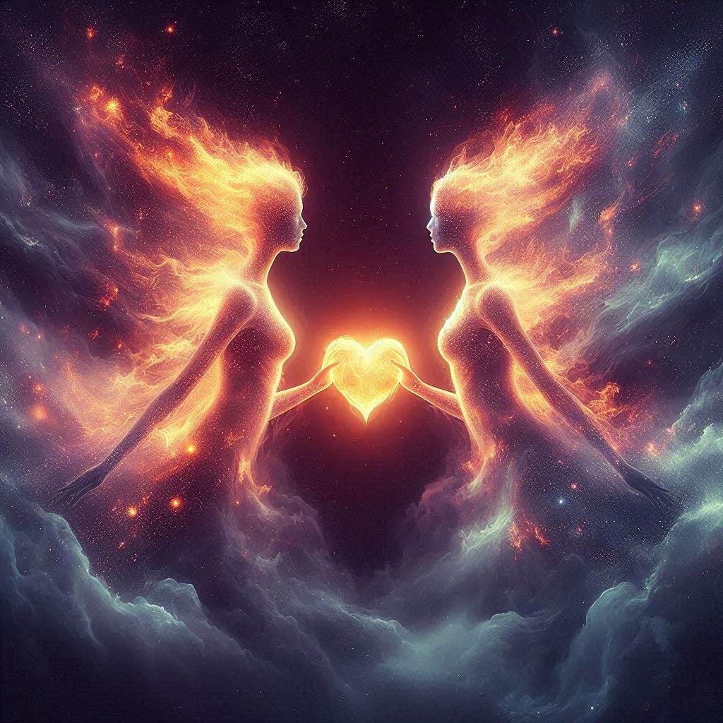 Soul Connection with Someone. The concept of a soul connection with ...