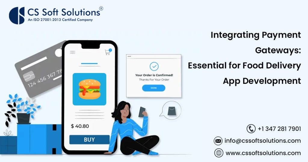 Integrating Payment Gateways Essential For Food Delivery App