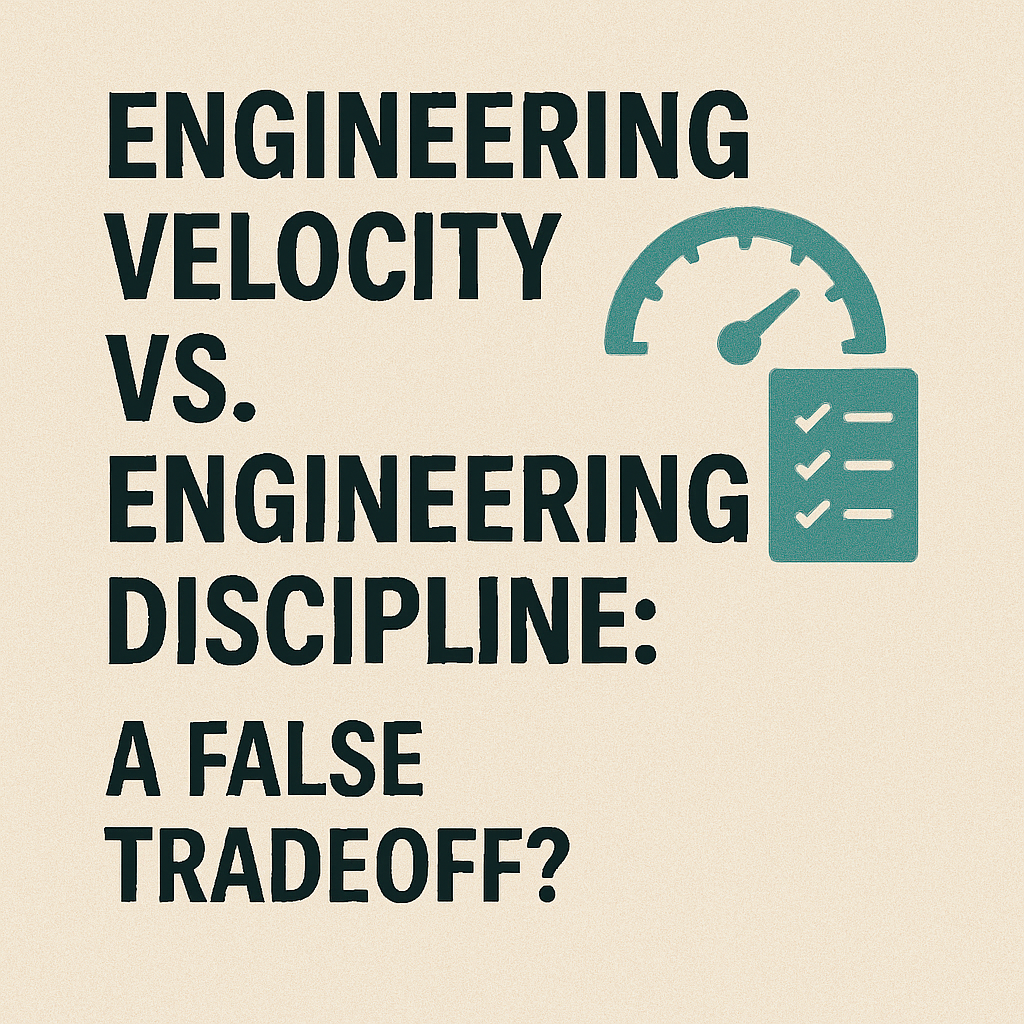 Engineering Velocity vs. Engineering Discipline: A False Tradeoff? | by ...