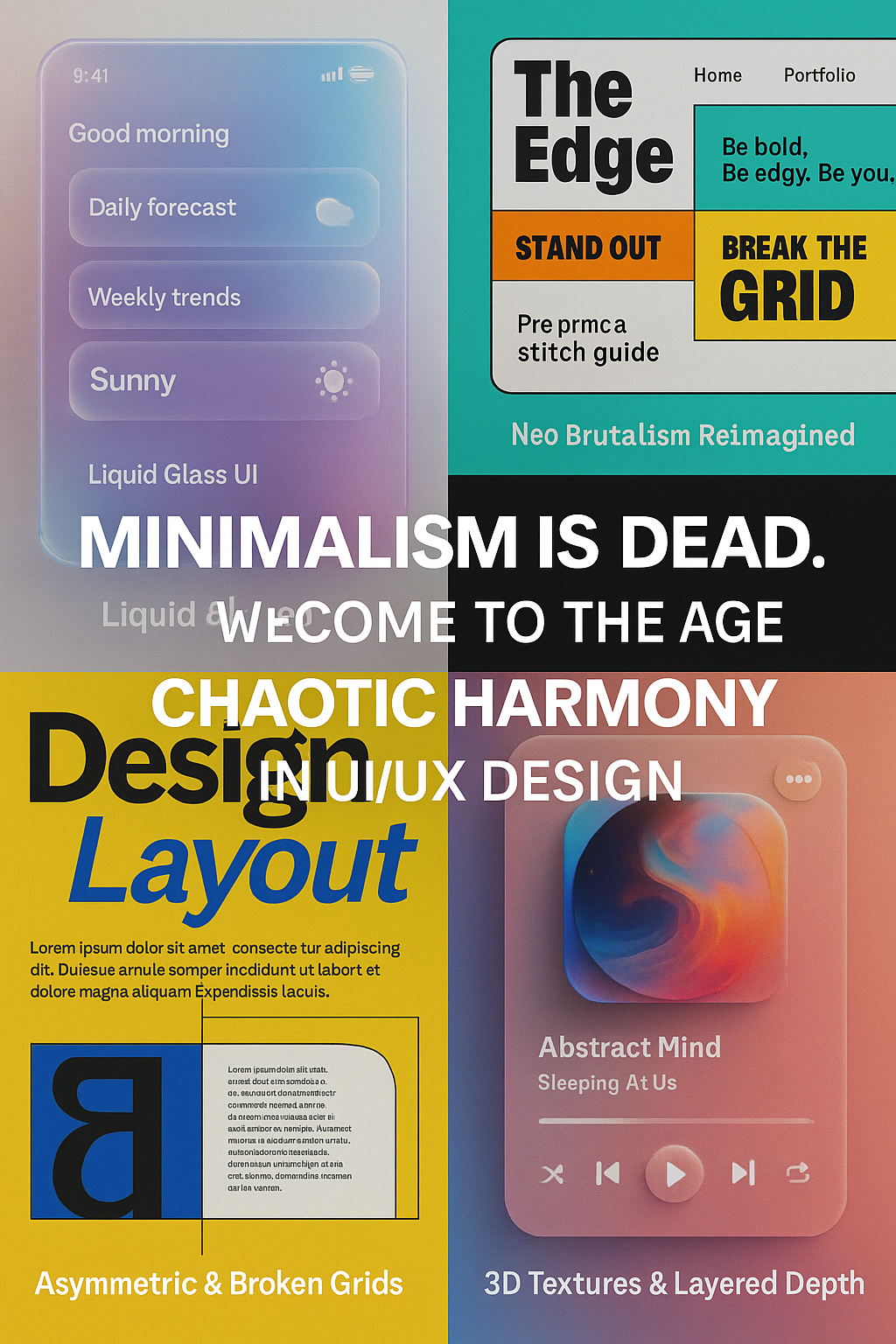 Minimalism Is Dead. Welcome to the Age of Chaotic Harmony in UI/UX ...
