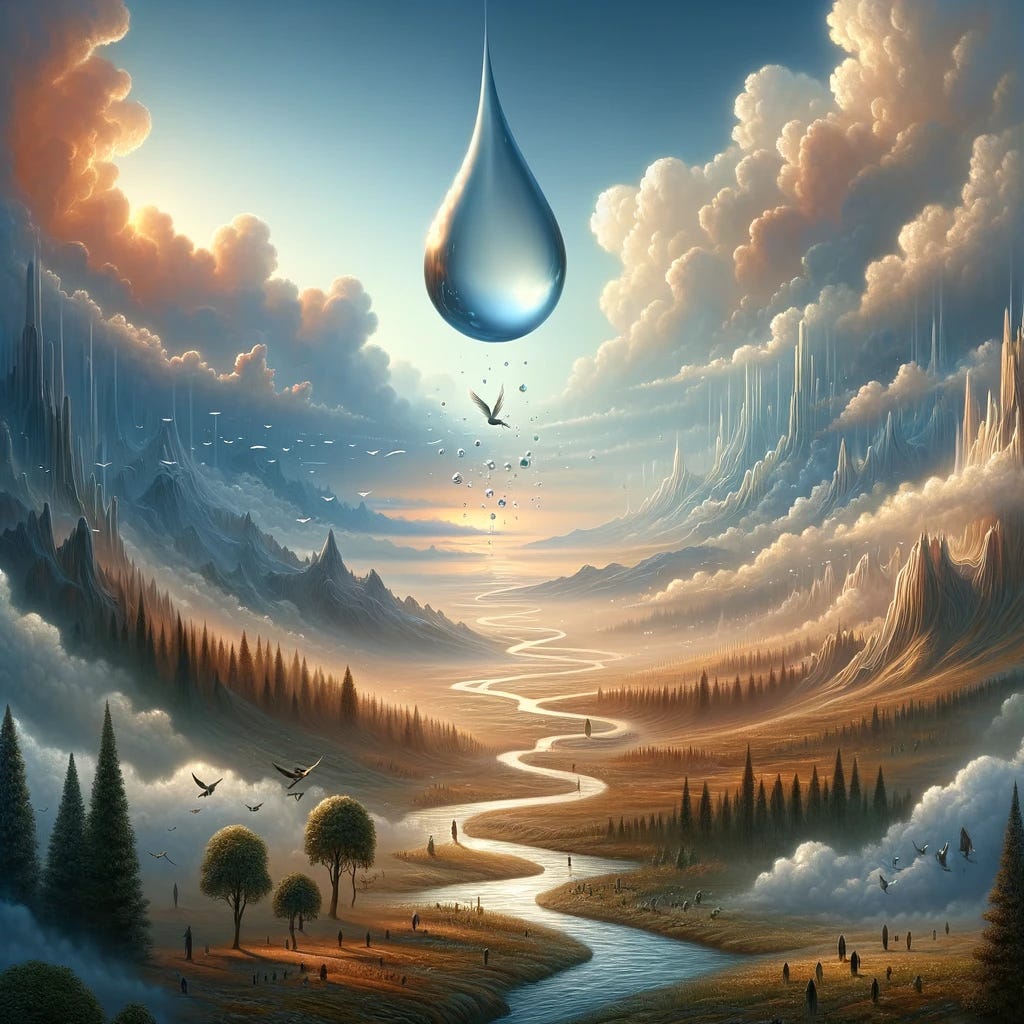Raindrop's Path: Cloud to Earth, Thought to Expression | Soul Magazine