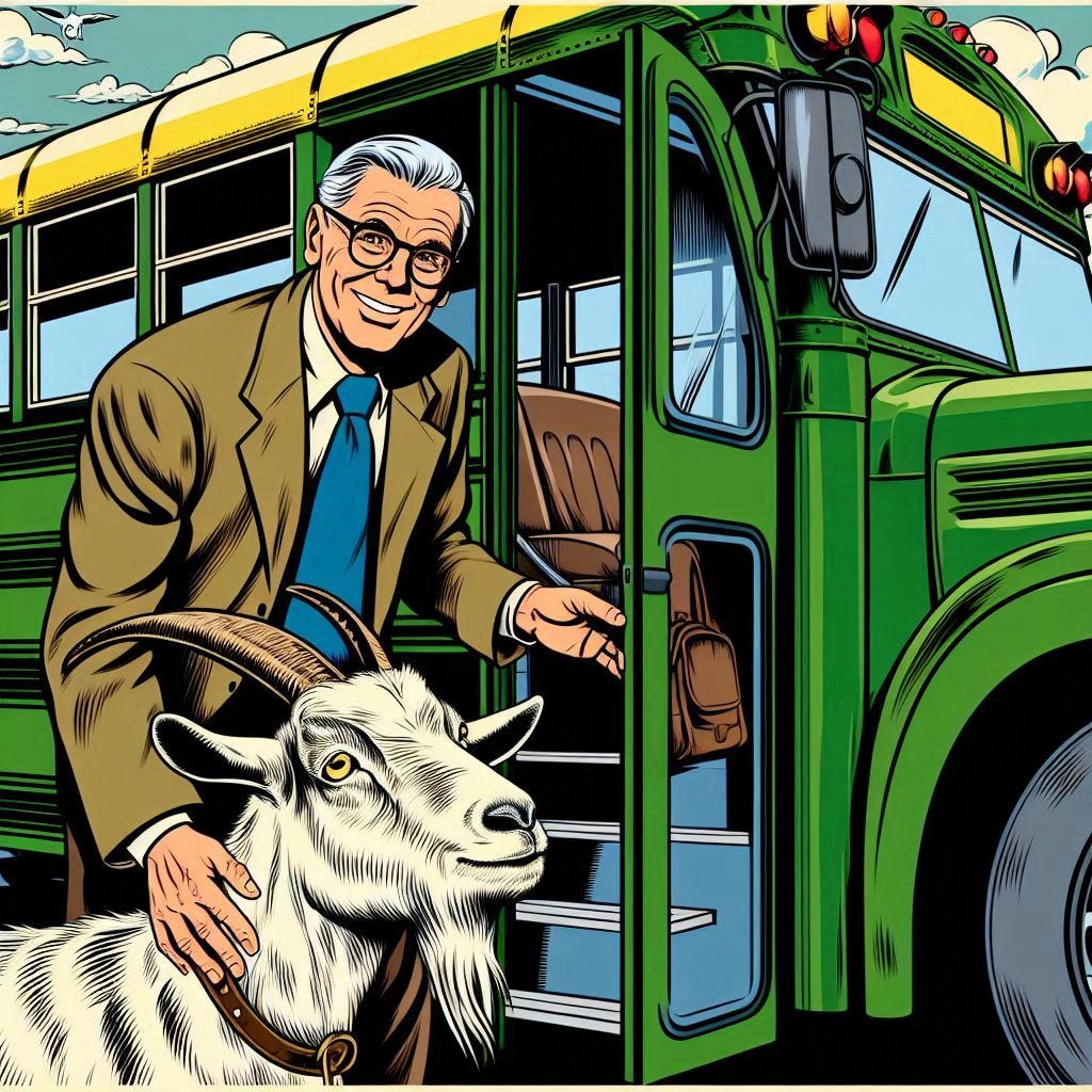 Christians are Weird. The traveling Jesus bus (with goats)… | by Zack ...