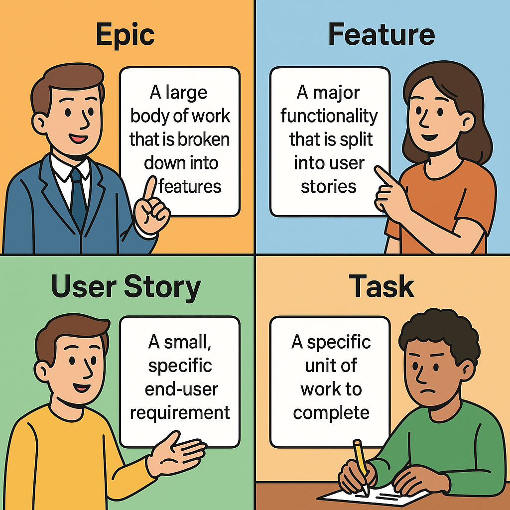 Understanding DevOps Work Item Hierarchy: Epics, Features, User Stories ...
