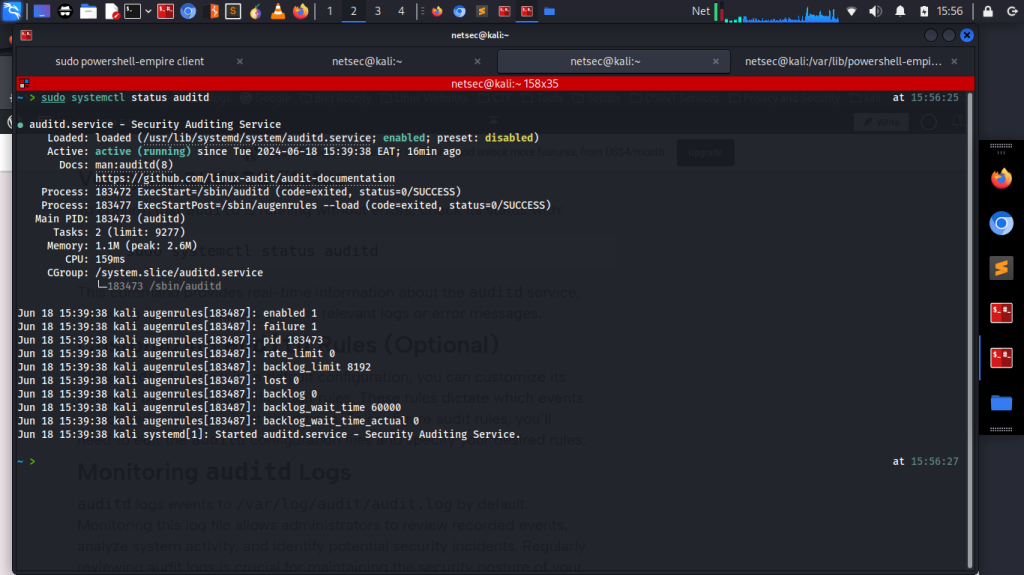 Enhancing System Security with Auditd on Kali Linux | by HackHubAfrica ...