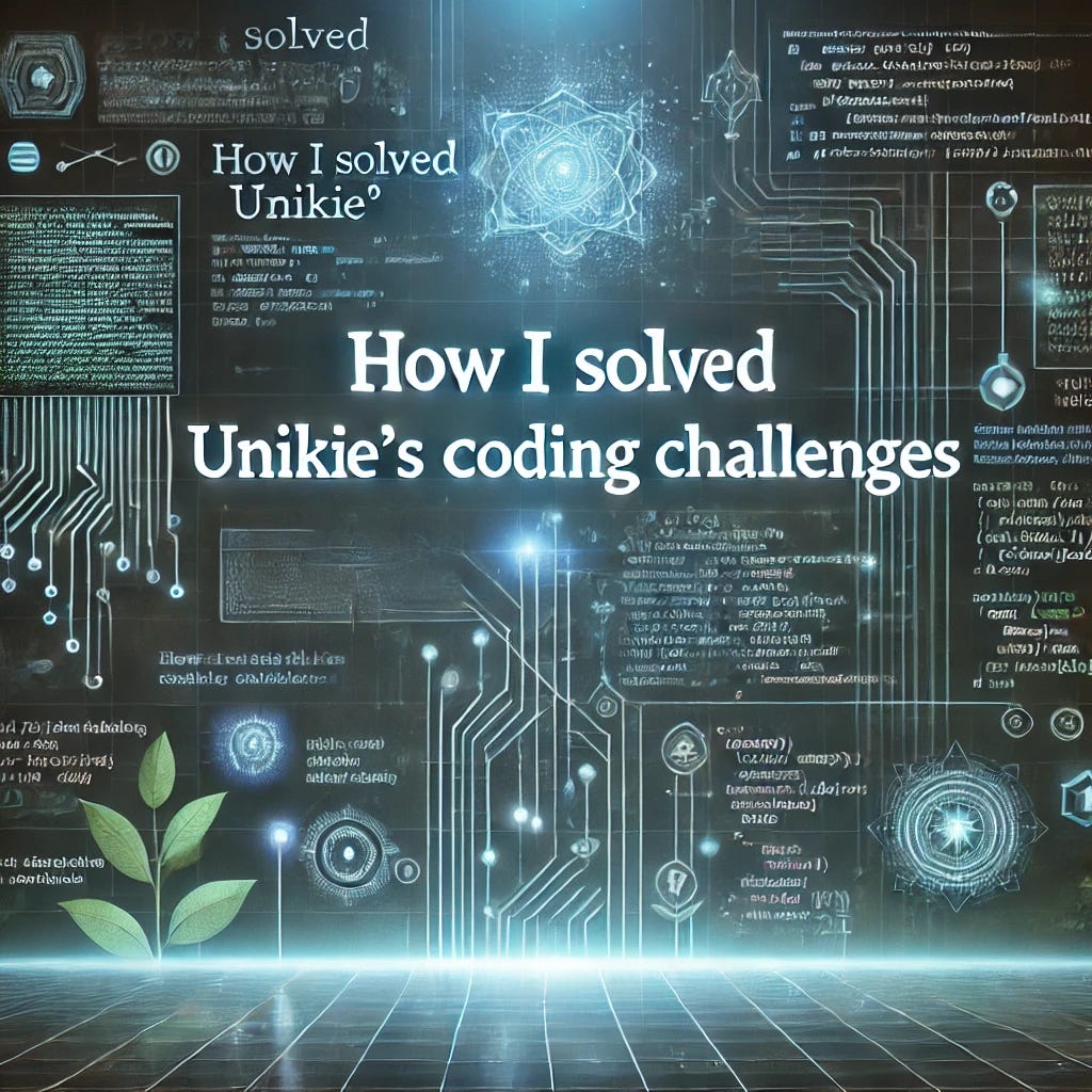 How I Solved Unikie’s Coding Challenges | by Esa Kian | Dev Genius